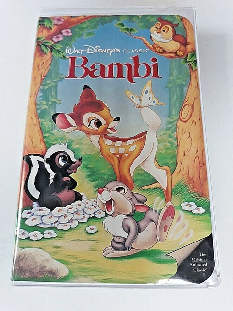 WALT DISNEY'S CLASSIC- Bambi Clamshell VHS Black Diamond Edition IGS 8. ...