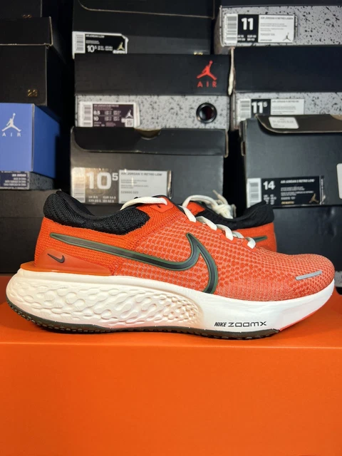 NIKE ZOOMX INVINCIBLE Run Flyknit Team Orange Green BRAND NEW Size 9 ...