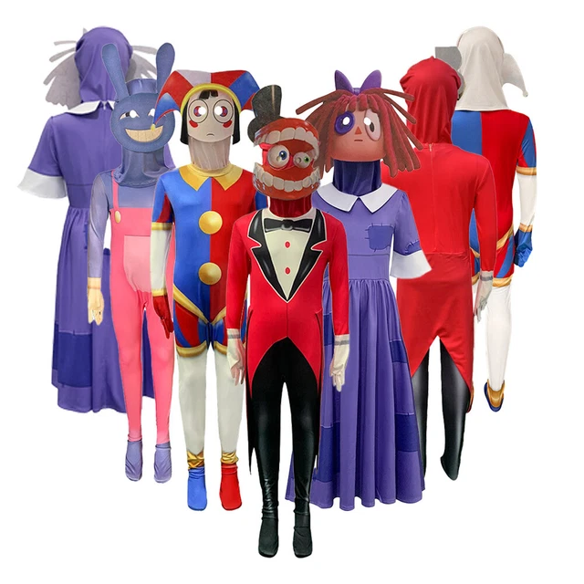 CARNIVAL KIDS THE Amazing Digital Circus Costume Jax Cosplay Jumpsuit ...