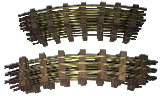 LOT DE 30 rails courbes en O à traverses bois LR,JEP,BLZ EUR 110,00 ...