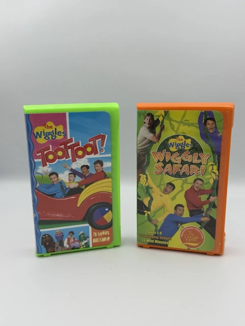 THE WIGGLES VHS Lot Toot Toot & Wiggly Safari Steve Irwin Kids 90s Y2K ...