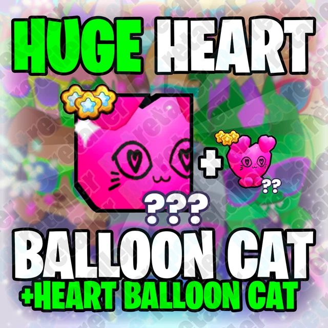 ROBLOX - PET Simulator 99 (Ps99) - Huge Heart Balloon Cat +Bonus - Fast ...