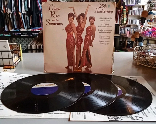 DIANA ROSS AND the Supremes 25th Anniversary Three Vinyl Record LP With ...