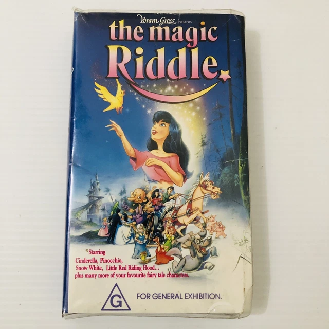 THE MAGIC RIDDLE Yoram Gross Vhs Movie Tape Aussie Animated Cinderella ...