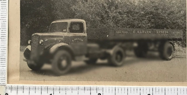 COMMER-HANDS ARTICULATED TRACTOR-TRAILER press cutting 1945 £3.95 ...