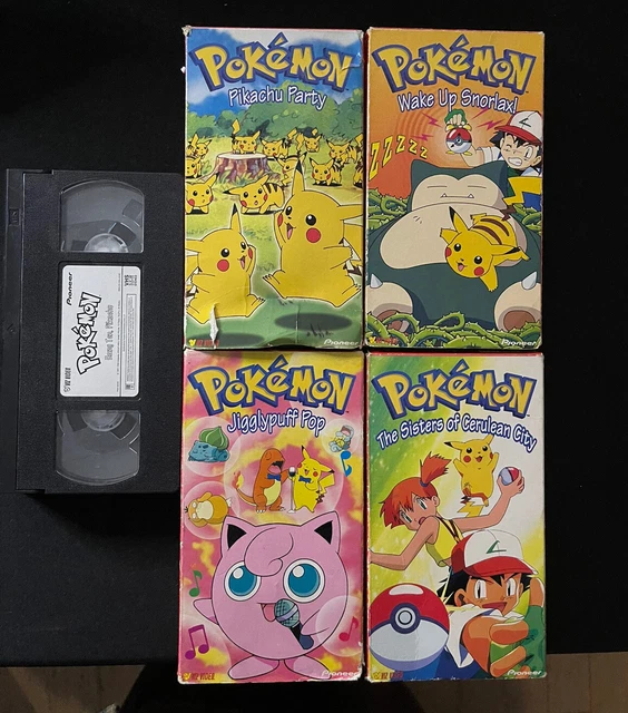 LOT POKÉMON VHS (pikachu Party, Wake Up Snorlax, Jigglypuff Pop & Hang ...
