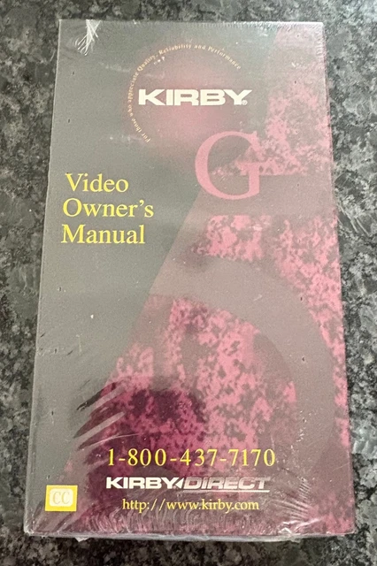KIRBY VIDEO OWNER'S Manual VHS VCR Video Tape Movie G5 Vacuum Cleaner ...