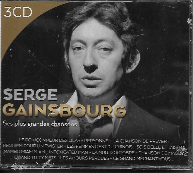 COFFRET 3 CD 45 Titres Serge Gainsbourg Ses Plus Grandes Chansons Neuf Scelle EUR 9,99 - PicClick FR