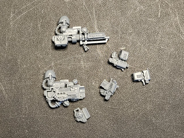 WARHAMMER 40K MINIATURES Dark Angels Terminator Heavy Weapons x3 Bits ...