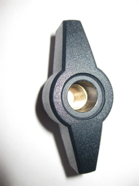 M10 FLÜGELMUTTER KNAUF Offen Top Messing Einsatz Daumenschraube Bohrer ...