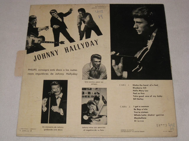 JOHNNY HALLYDAY LP Johnny Hallyday Megarare Original Edition Espagnol ...