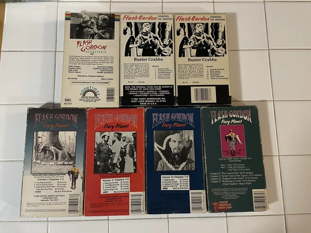 FLASH GORDON 7 VHS Movie Lot Bundle £13.53 - PicClick UK
