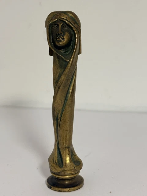 SCEAU CACHET EN Bronze Art Nouveau Femme Signe Fries 1900 Wax Seal EUR ...