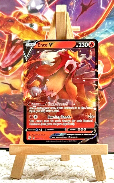 POKEMON TCG BRILLIANT Stars Entei V 022/172 Ultra Rare $12.50 - PicClick AU