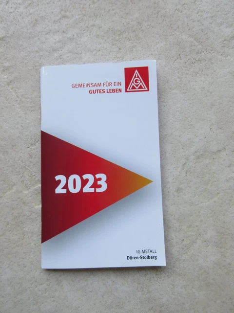 IG METALL TASCHENKALENDER Kalender Schicht-Kalender Zeitplaner Neu! EUR ...