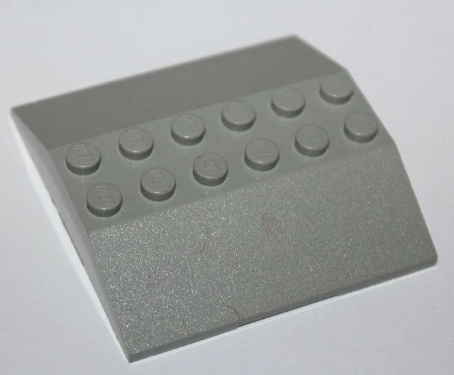 LEGO LIGHT GRAY Slope 33 6x6 Double Train Roof ref 4509 set 4512 4564 ...