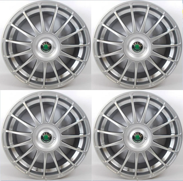 SET OF FOUR 18” Team Dynamics Monza Alloy Wheels 5X112 - Genuine Skoda ...