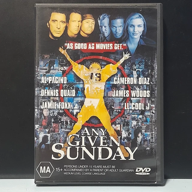 ANY GIVEN SUNDAY (DVD, 1999) Rated MA 15+, PAL Region 4 Good Condition ...