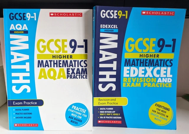 GCSE 9-1 HIGHER Mathematics AQA Revision Guide & Exam Practice Books $7 ...