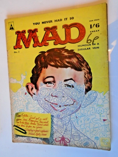 MAD MAGAZINE #3 1960's early edition £12.00 - PicClick UK