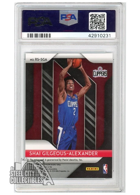 CARTA AUTO SHAI Gilgeous-Alexander 2018-19 Panini Prizm Rookie #RS-SGA ...