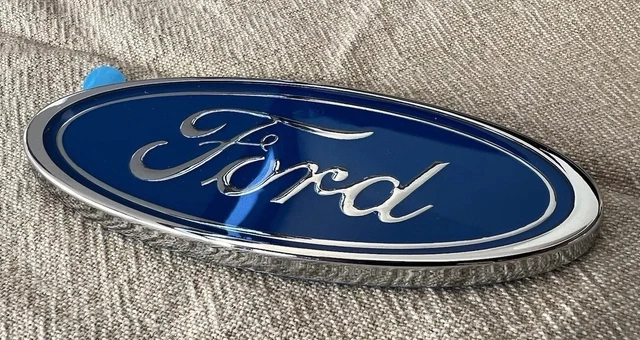 FORD XC XD Grill Badge 115mm Blue Oval Emblem NOS Falcon Fairmont Ghia ...