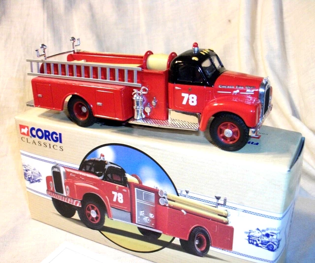 CORGI, MACK B Series Pumper. Chicago Fire Dept. Diecast Model. Boxed ...