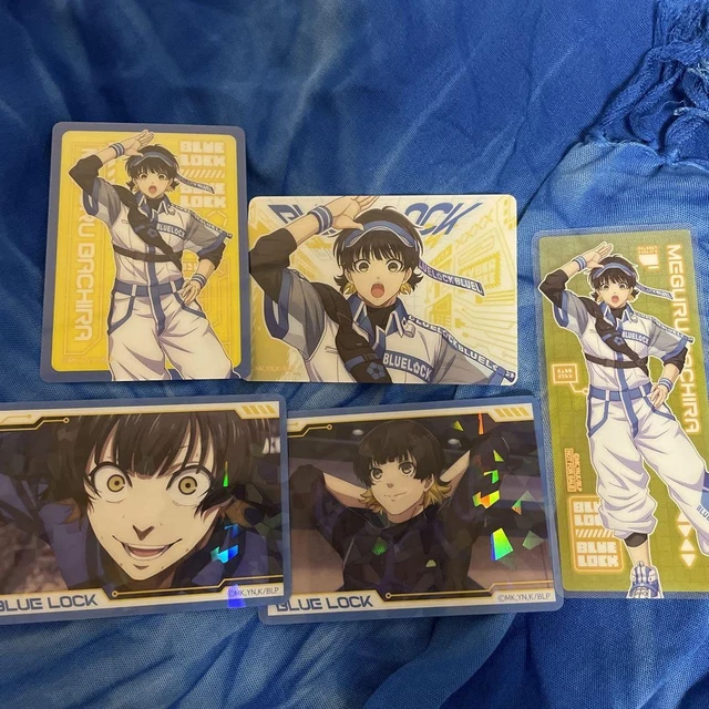 BLUE LOCK ANIME Clear Card Hairakumawari Bookmark Set of 2 Cards $33.14 ...