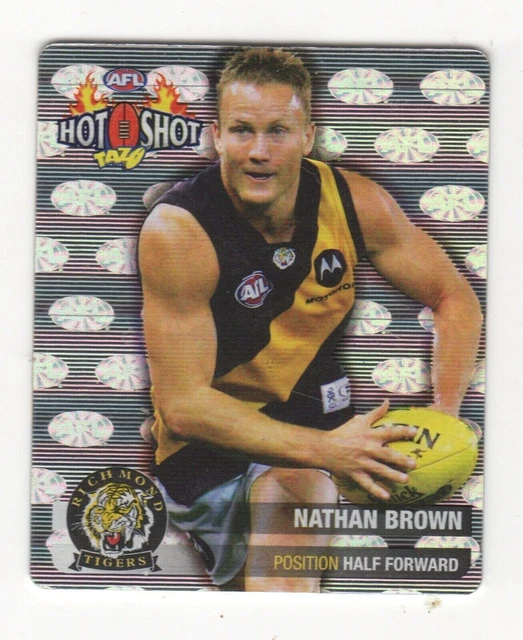 AFL TAZO CARD. Smiths Hot Shot 2006. Silver Richmond Nathan Brown EUR 2,17 - PicClick FR