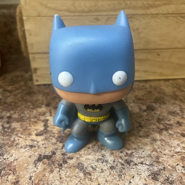 FUNKO POP! ORIGINAL Blue Suit Batman Rare 2010 DC Figure #01 Loose EUR ...
