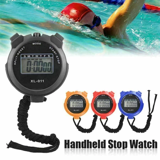 DIGITAL HANDHELD SPORTS Stopwatch Stop Watch Timer Alarm Counter UK ...