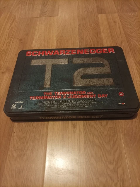 THE TERMINATOR T2 Metal Box Double VHS Video Cassette Tapes £10.00 ...