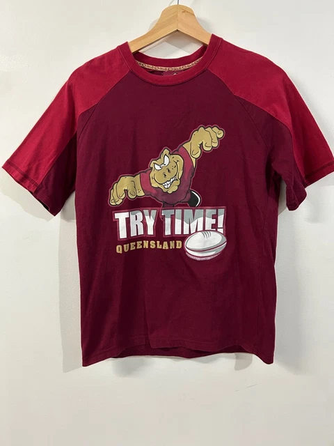 NRL - QLD State of Origin Try Time Kids Tee - VGC - Size 14 - Gift Idea ...