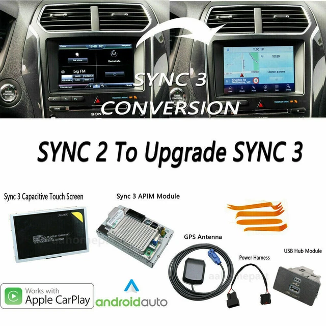 NEW SYNC 2 to SYNC 3 Upgrade Kit 3.4 for Ford Touch MFT NAVI Carplay ...