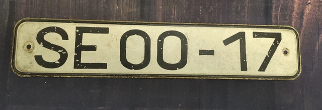 ALTES DDR NUMMERNSCHILD Kennzeichen KFZ Schild Autokennzeichen Leipzig ...