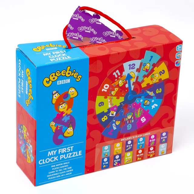 CBEEBIES GIANT CLOCK Floor Jigsaw Puzzle Kids Learn to Tell Time 3 ...