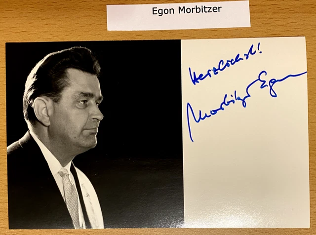 EGON MORBITZER, ORIGINAL Autogramm, berühmter DDR-Geiger, Staatskapelle ...