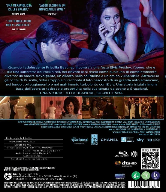 PRISCILLA (BLU-RAY) JACOB Elordi Cailee Spaeny Dagmara Dominczyk Ari ...