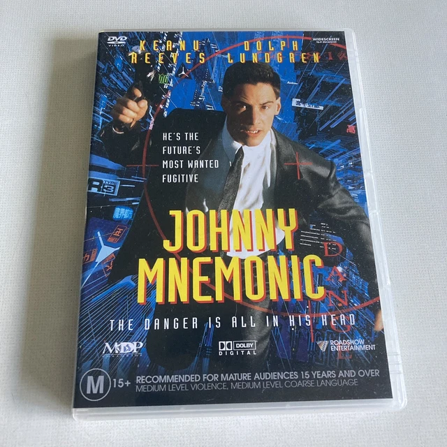 JOHNNY MNEMONIC DVD 1995 - Keanu Reeves, Dolph Lundgren - Region 4 $9.95 - PicClick AU