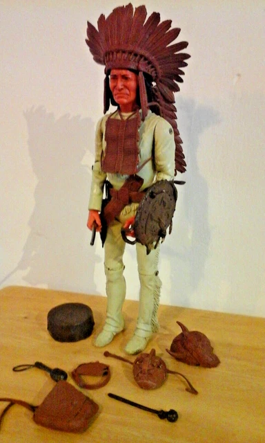 VINTAGE MARX JOHNNY West Geronimo Indian Action Figure made in USA £31. ...