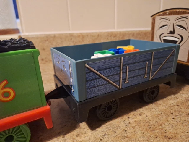 VINTAGE 1983 MERIT Percy Big Big Pull Along Train Set £10.75 - PicClick UK