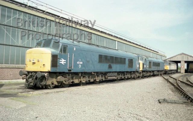 35MM NEGATIVE BR British Railway Diesel Loco Class 45 45108 at March Shed 1988 £3.99 - PicClick UK