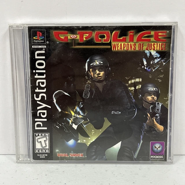 G-POLICE WEAPONS OF Justice PlayStation 1 PS1 1999 disque et manuel ...