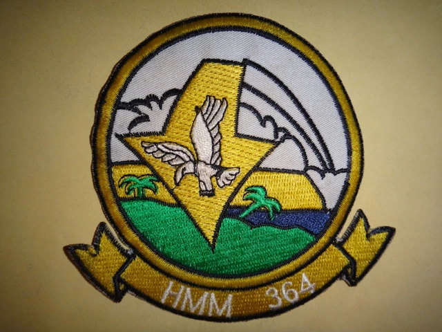 VIETNAM WAR PATCH USMC Marine Medium Helicopter HMM-364 £11.71 ...
