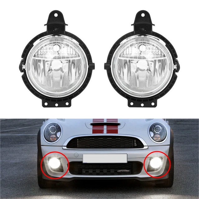 CLEAR FRONT BUMPER Fog Lights Lamp pour BMW Mini Cooper Roadster R55 ...