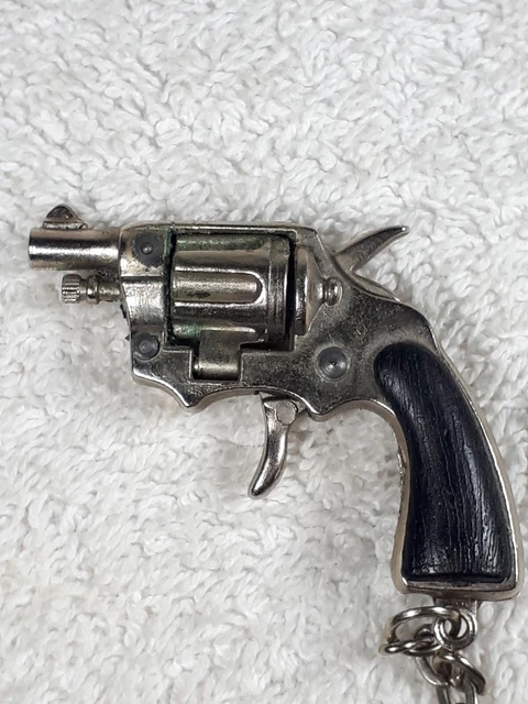 SNUB NOSE MAGNUM Mini Cap Gun Pistol Vintage Metal Keychain Western ...