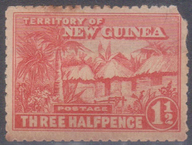 (F232-16) 1925 NG 1 1/2d red native huts stamp (space filler) (P) $4.40 ...
