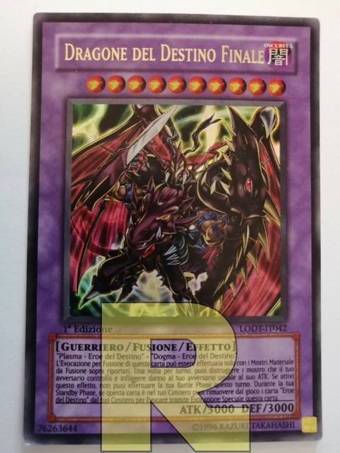 DRAGON OF DESTINY Final Ultra Rare LODT-IT042 1ª Edition Italian Ex $9. ...