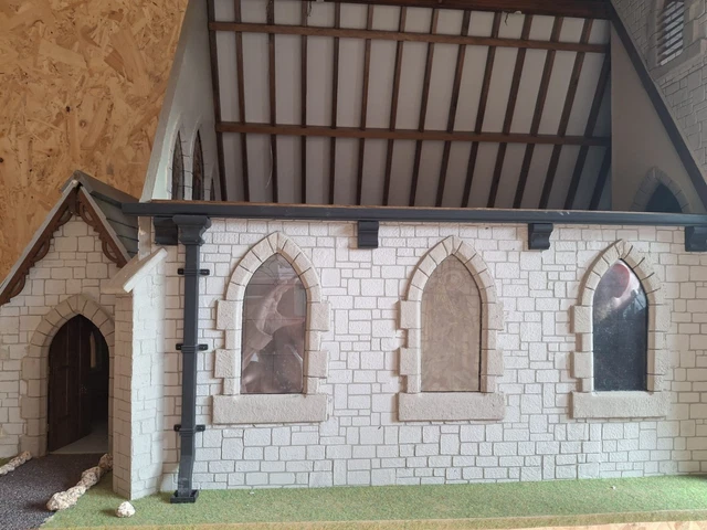 DOLL HOUSE large church with bell tower 1.12th £120.00 - PicClick UK