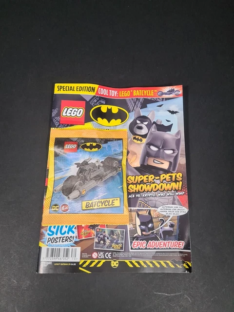 LEGO SUPERHERO LEGENDS magazine Batman #25 2023 + Batcycle + Sick ...
